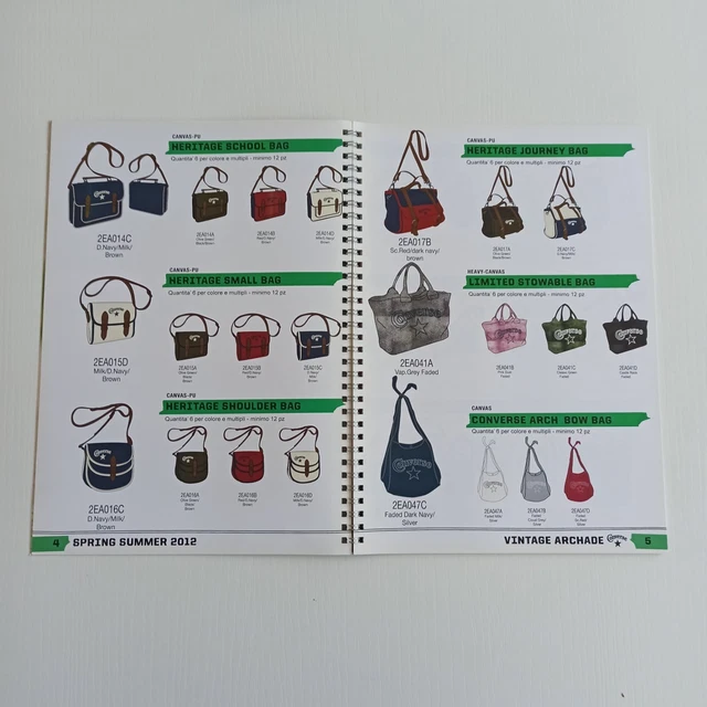 CONVERSE 2012 SPRING Summer Sample Catalog Look Book 46 Pages Used L816 ...