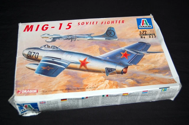 DRAGON - ITALERI 1/72 Scale Mikoyan Gurevich MiG-15 Fagot Model Kit £7. ...