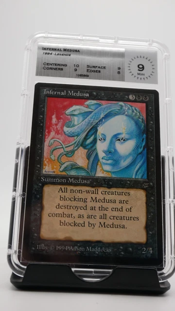 MRM ENGLISH 086 Grade 9 Infernal Medusa MTG Magic Legends N°68 EUR 25 ...