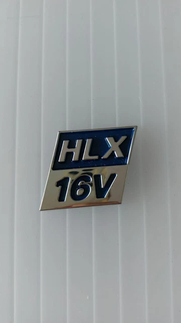 STEMMA EMBLEMA MARCHIO Logo Fiat Punto Hlx 16V Originale Nuovo Cromo ...