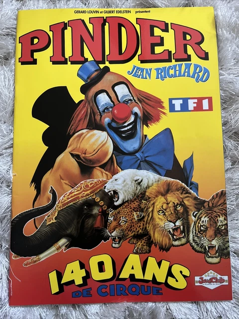 PINDER JEAN RICHARD 140 Ans De Cirque Souvenir Circus Programme French ...