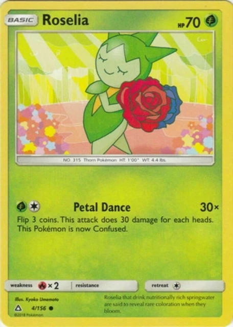 POKEMON CARD ROSELIA 4/156 No 315 Thorn Pokemon Tcg Ccg £4.49 - PicClick UK