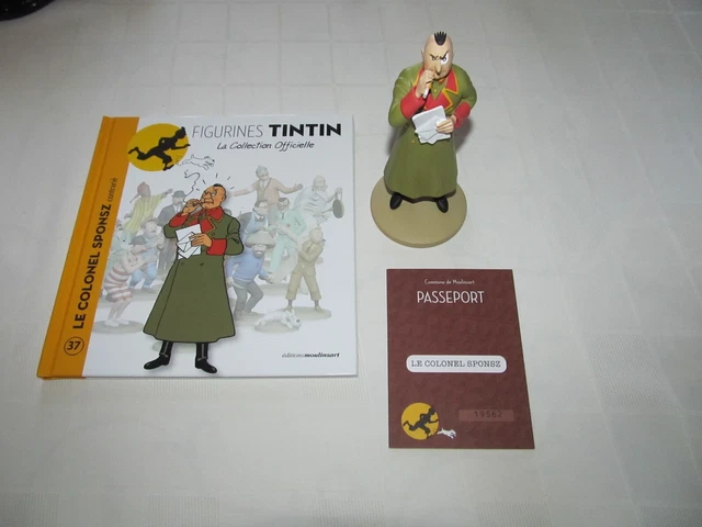 FIGURINE TINTIN LA Collection Officielle - Colonel Sponsz - N°37 ...