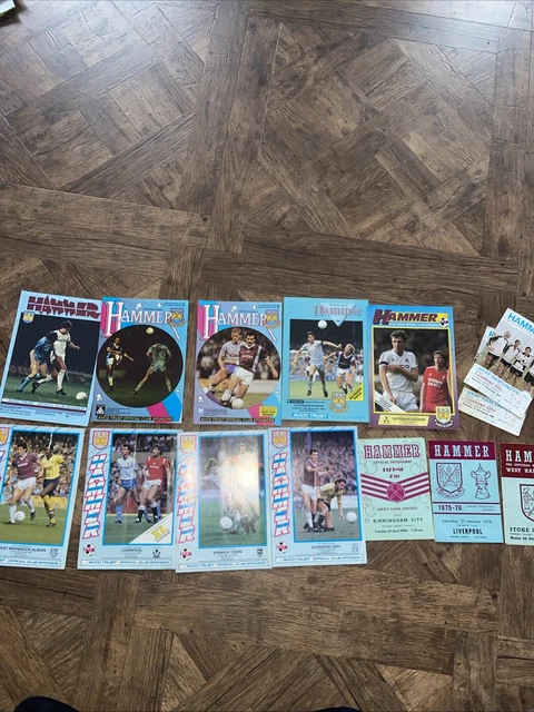 14 WEST HAM Home Programmes - Various Seasons £3.30 - PicClick UK
