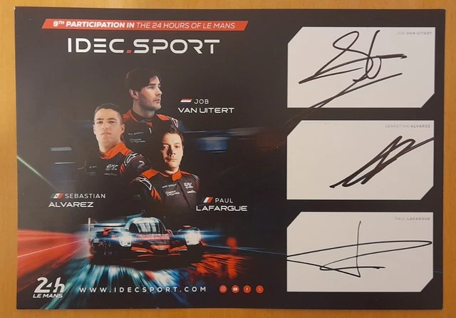 CARTE CARD DEDICACEE 24 Heures Du Mans 2025 Oreca Idec #28 Le Mans 24H ...