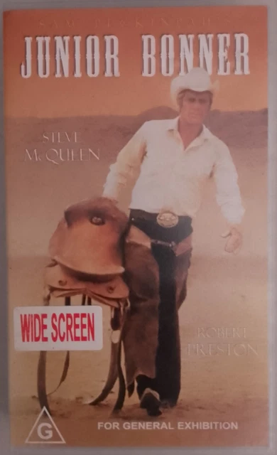 JUNIOR BONNER VHS Steve McQueen Sam Peckinpah western director PAL ...