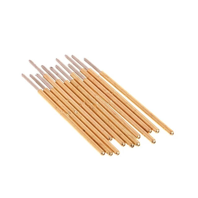SPRING TEST PROBES 100 Pcs Round for Head Pogo Pin Contact Probe Test ...