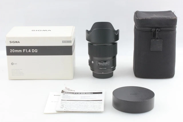 [OPTICAL TOP MINT in Box] Sigma 20mm f/1.4 DG HSM ART For Nikon F Lens ...
