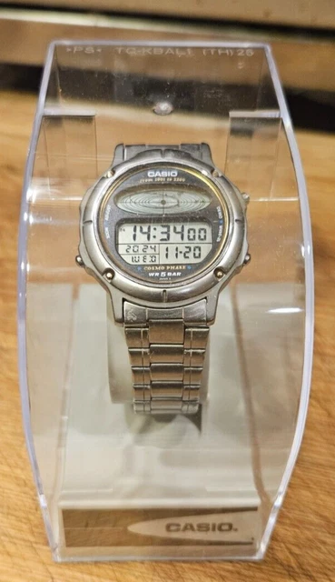 CASIO COSMO PHASE CGW-90 module 830 Planetarium Watch Boxed Steel ...