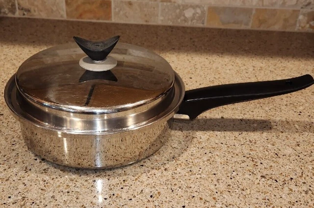 VINTAGE WONDER WARE Cookware Thermium Multi-Plex Stainless Steel Saute ...