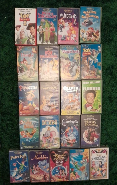 21 X BUNDLE of Disney Classics Movie Films Collection VHS Video ...