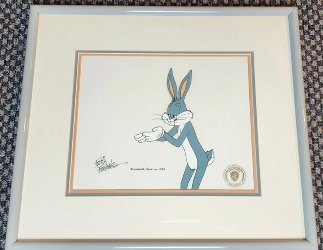 WB BUGS BUNNY Production Animation Cel Signed Friz Freleng With Seal ...