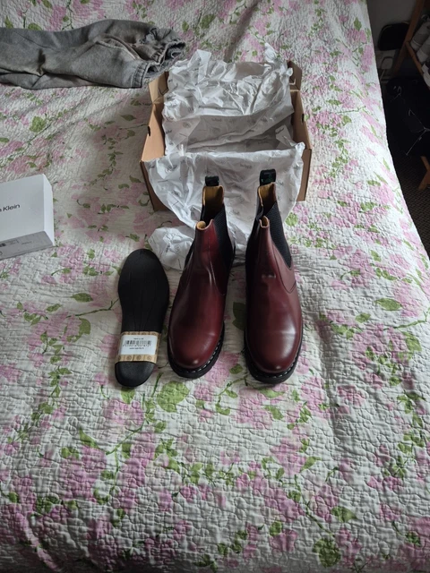 NPS SOLOVAIR OXBLOOD Hi-Shine Dealer Chelsea Boots!SizeUK 10 Brand New ...