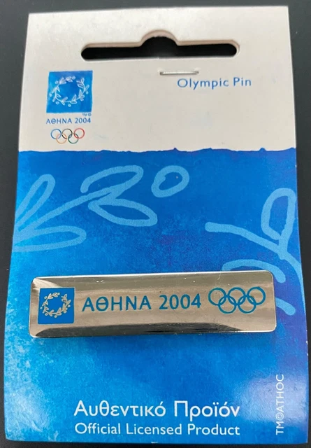 OLYMPIC OFFICIAL PIN Badge - Athens 2004 Original Packaging, Excellent ...