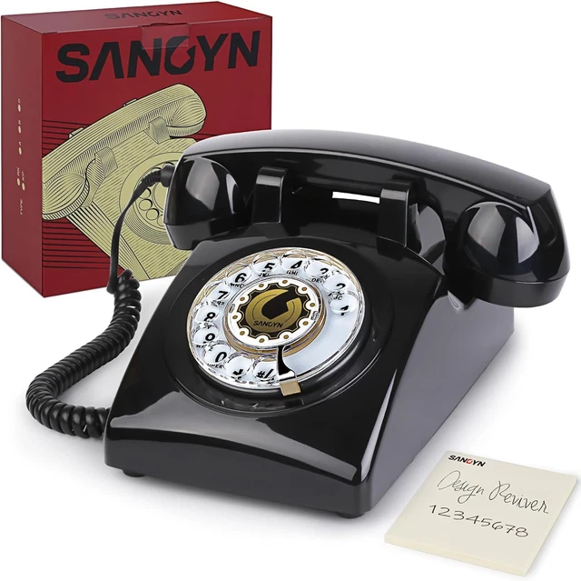 RETRO ROTARY LANDLINE Phone 1960S Vintage Telephone Old Fashioned ...