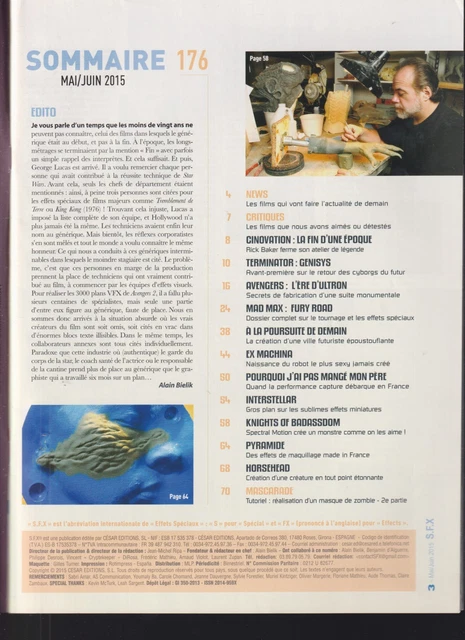 SFX N°176 TERMINATOR Genisys / Ex Machina / Mad Max - Fury Road ...