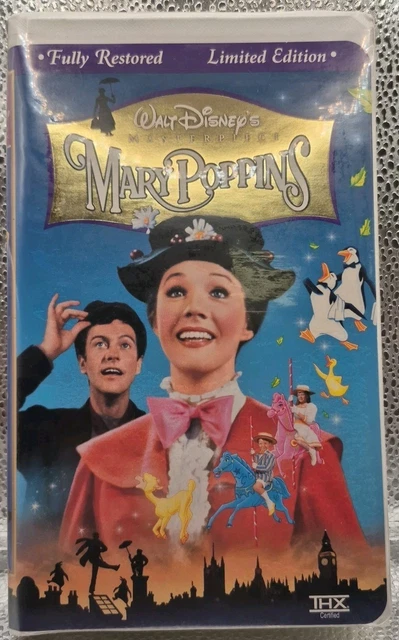 MARY POPPINS (VHS, 1997, Clam Shell Limited Edition) Disney Movie ...
