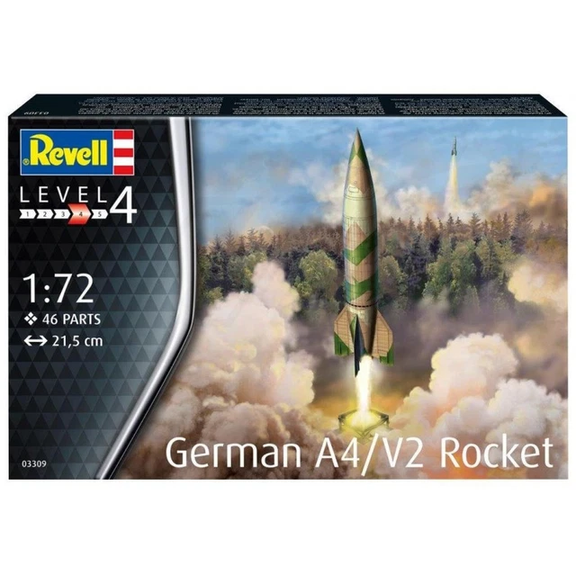 [FR] REVELL 1/72 German A4/V2 Rocket (w/Launch Platform and Trailer ...