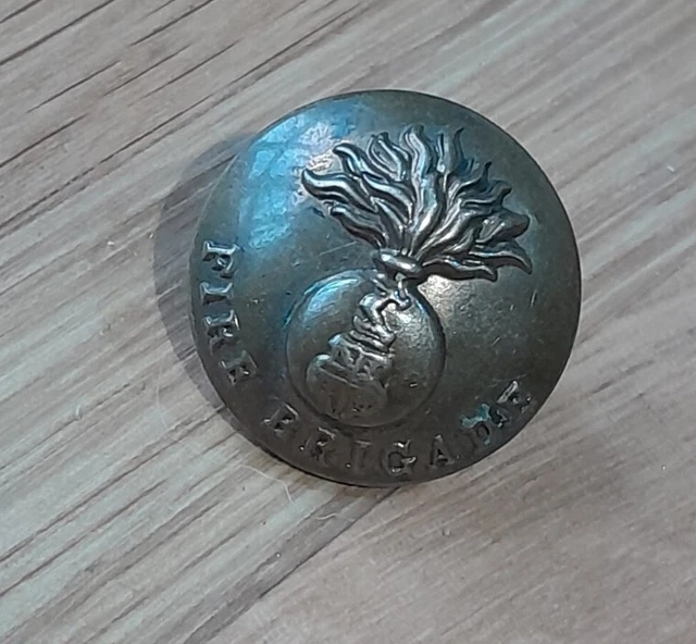 VINTAGE BUTTON BIRMINGHAM Fire Brigade late 1927 - 1941 EXTRA SUPERB £ ...