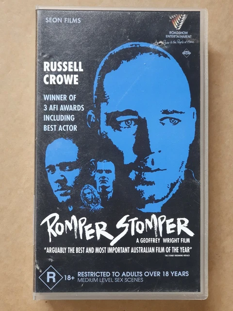 ROMPER STOMPER - RUSSELL CROWE - R18+ - VHS Tape Excellent - Combined ...