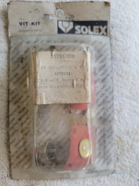 POCHETTE VIT KIT carburateur SOLEX 34 PICS PCIS 6 à 10 CITROEN 2 CV ...