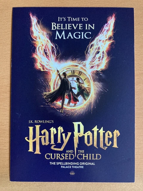 HARRY POTTER AND The Cursed Child Theatre Flyer Postcard Palace Theatre ...