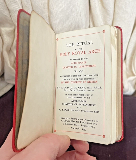 THE NIGERIAN RITUAL 1964 Freemasonry Craft Masonic Occult Rare Magick ...