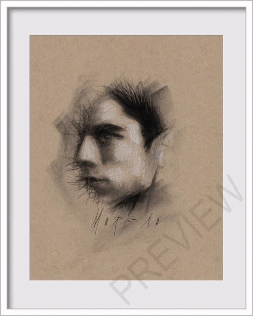 ORIGINAL MALE PORTRAIT Figure 8x8 Sketch Drawing Study £16.67 - PicClick UK
