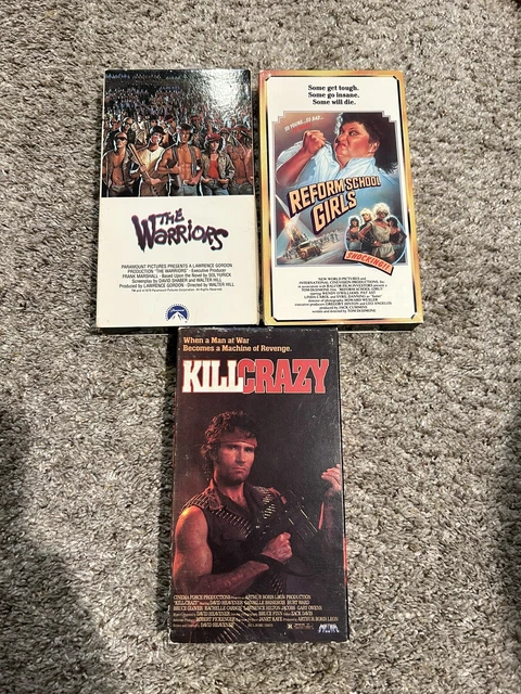 OBSCURE CULT 80S VHS Lot The Warriors Kill Crazy Reform School Girls ...