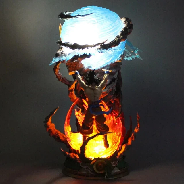 DRAGON BALL Z Goku 9" Son Gokou Statue Figur LED Lampe Genki Dama ...