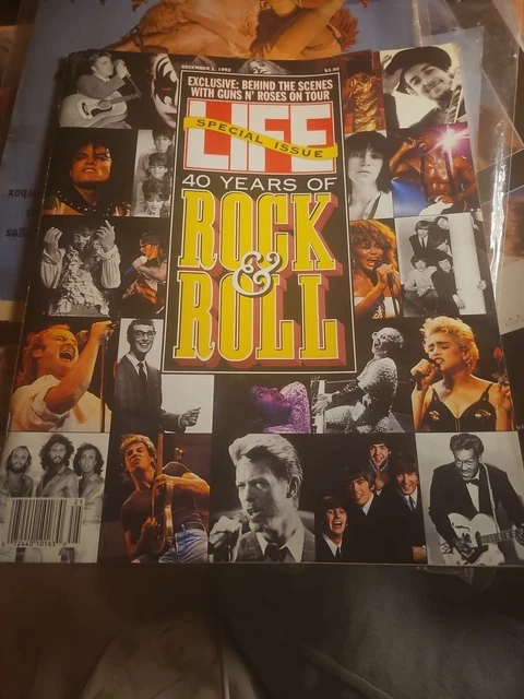 LIFE MAGAZINE DECEMBER 1 1992 40 Years of Rock and Roll Special Issue £ ...