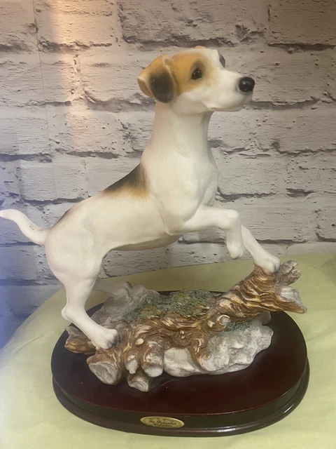 RARE VINTAGE JULIANA Collection JACK RUSSELL Dog Figurine Crosa 1997 ...