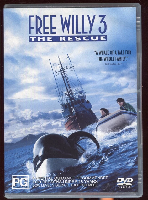 FREE WILLY 3: The Rescue - R4 (DVD) Family Film £6.34 - PicClick UK