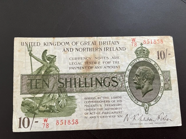 OLD ENGLISH BANK Notes - Ten Shillings George V £67.28 - PicClick UK