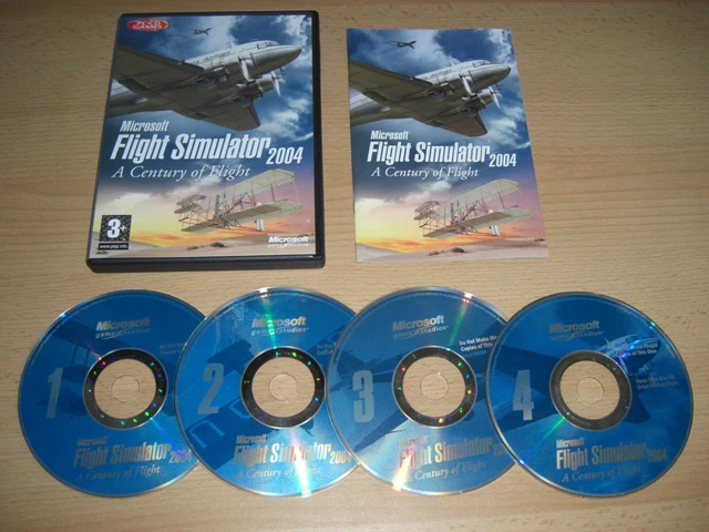 MICROSOFT FLIGHT SIMULATOR 2004 Pc Cd Rom A Century Of Flight FS2004 ...