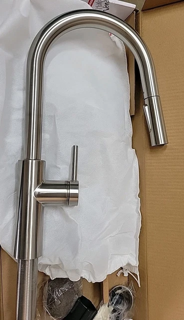 FRANKE PESCARA PULL-DOWN Kitchen Faucet Pull-Down - PES-PDX-SNI ~ Satin ...