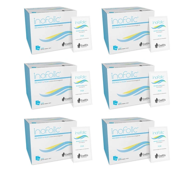 INOFOLIC INOSITOL MYO-INOSITOL Powder with Folic Acid 360 Sachets 1 ...