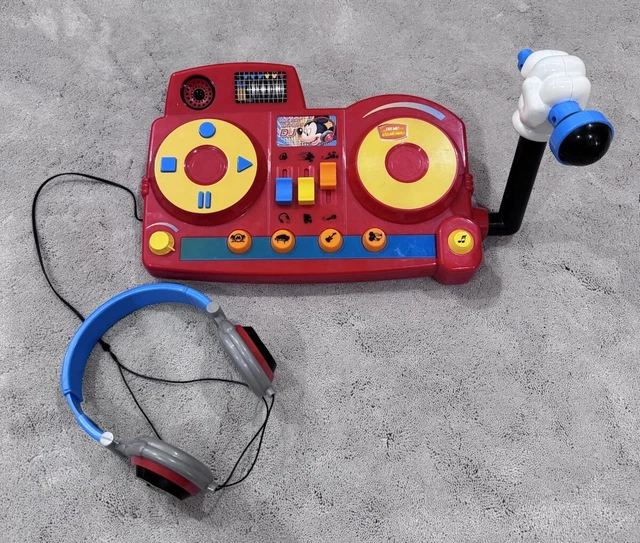 DISNEY STORE EXCLUSIVE Mickey Mouse DJ Playset, Disney Edition Fully ...