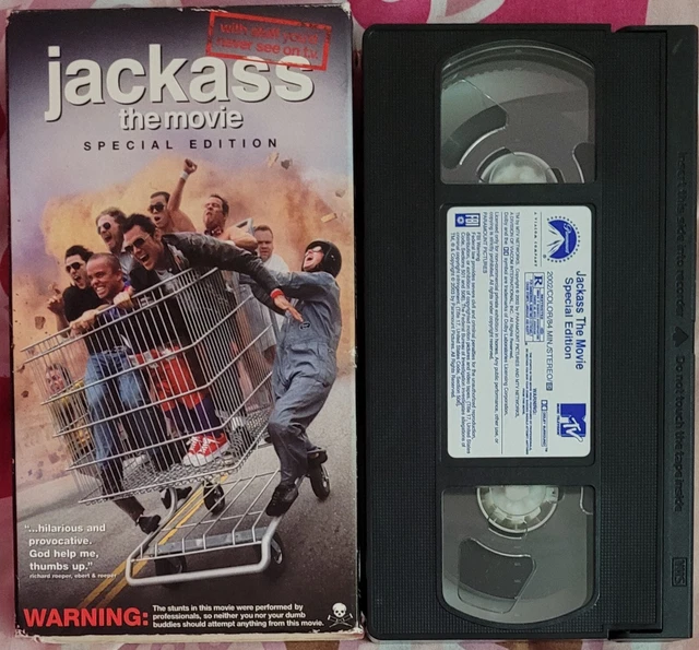 JACKASS THE MOVIE Special Edition VHS Tape MTV Johnny Knoxville Bam ...