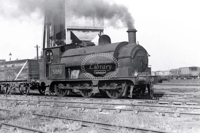 PHOTO BRITISH RAILWAYS Steam Locomotive Class LYR23 51390 at Accrington ...