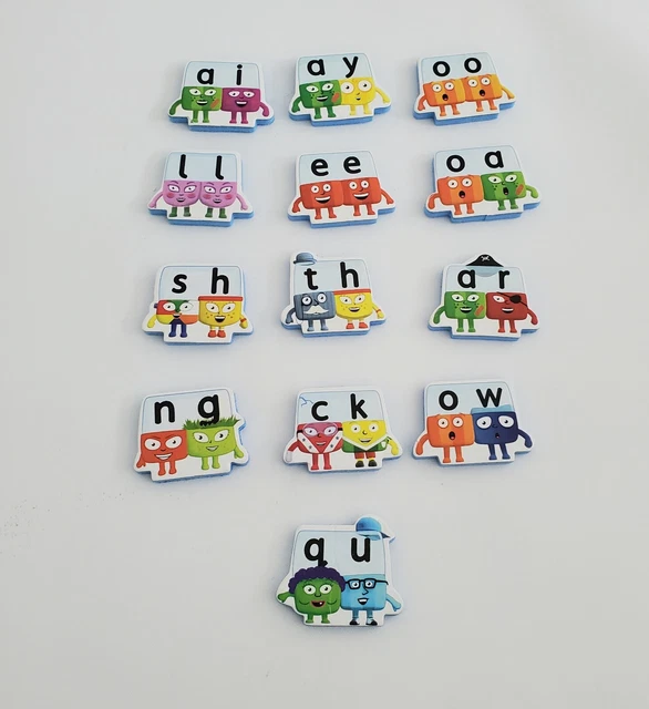 CBEEBIES ALPHABLOCKS FOAM Alphabet Phonics 59 pieces & Wooden magnetic ...