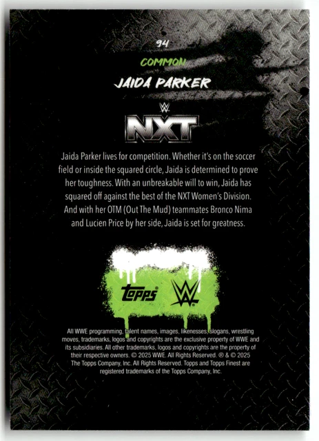 TOPPS FINEST WWE 2025 N º 94 Jaida Parker EUR 1,36 - PicClick ES