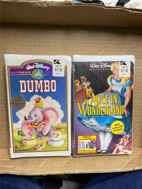 WALT DISNEY'S DUMBO #024 and Alice in Wonderland VHS Lot #036A/036B NEW ...