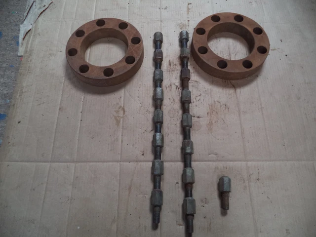 MASSEY FERGUSON DUAL Wheel Spacer kit large studs for MF 350 MF 390 ...