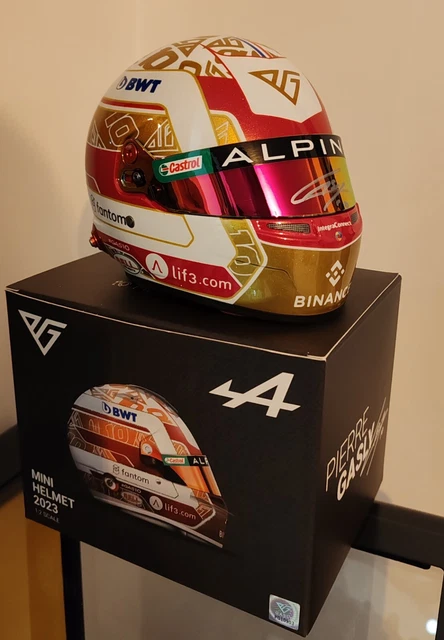 CASQUE PIERRE GASLY Alpine Scale 1/2 Signed F1 GP 2023 EUR 200,00 ...