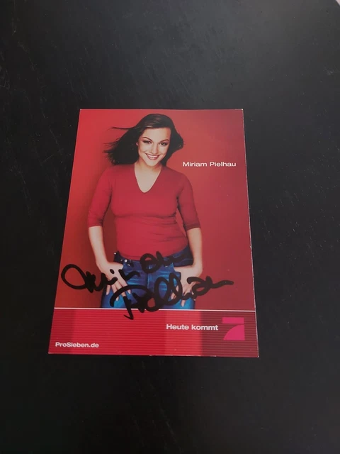 AUTOGRAMM AK AUTOGRAMMKARTE Miriam Pielhau Pro Sieben Moderatorin ...