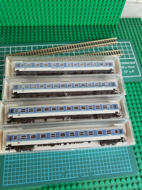 FLEISCHMANN N 8176 8177 8178 K DB BLUE WHITE BISTRO COACHES BOXED JOB ...
