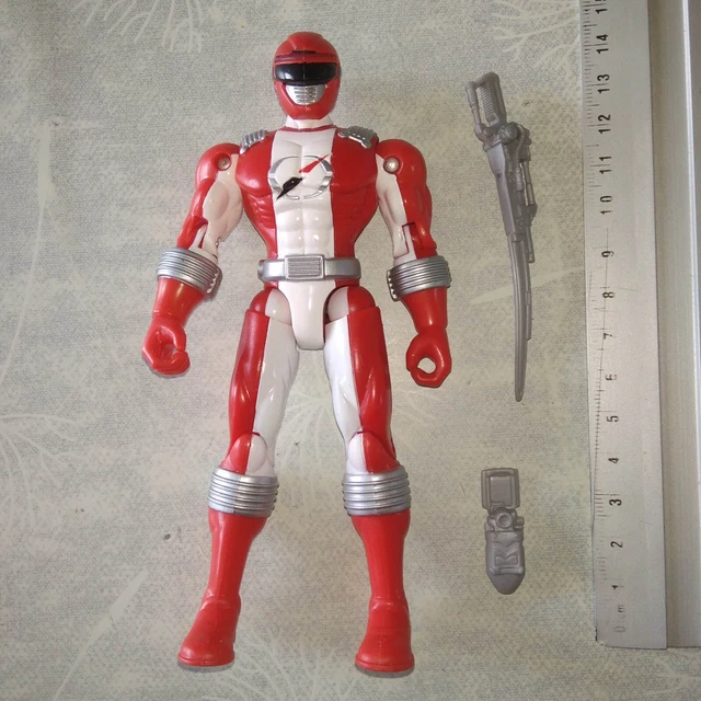POWER RANGERS OVERDRIVE - Red ranger rouge - complet - Bandai 2007 EUR ...