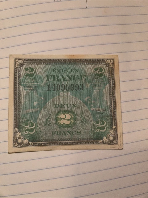 VINTAGE FRANCE 1944 Military Bank Note £15.80 - PicClick UK