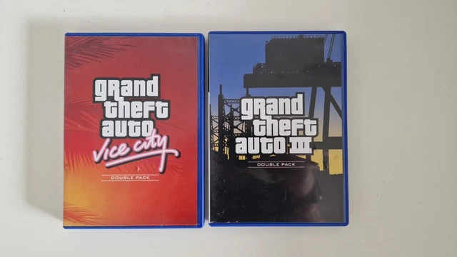 GRAND THEFT AUTO III & Vice City Double Pack Sony Playstation 2 Game ...